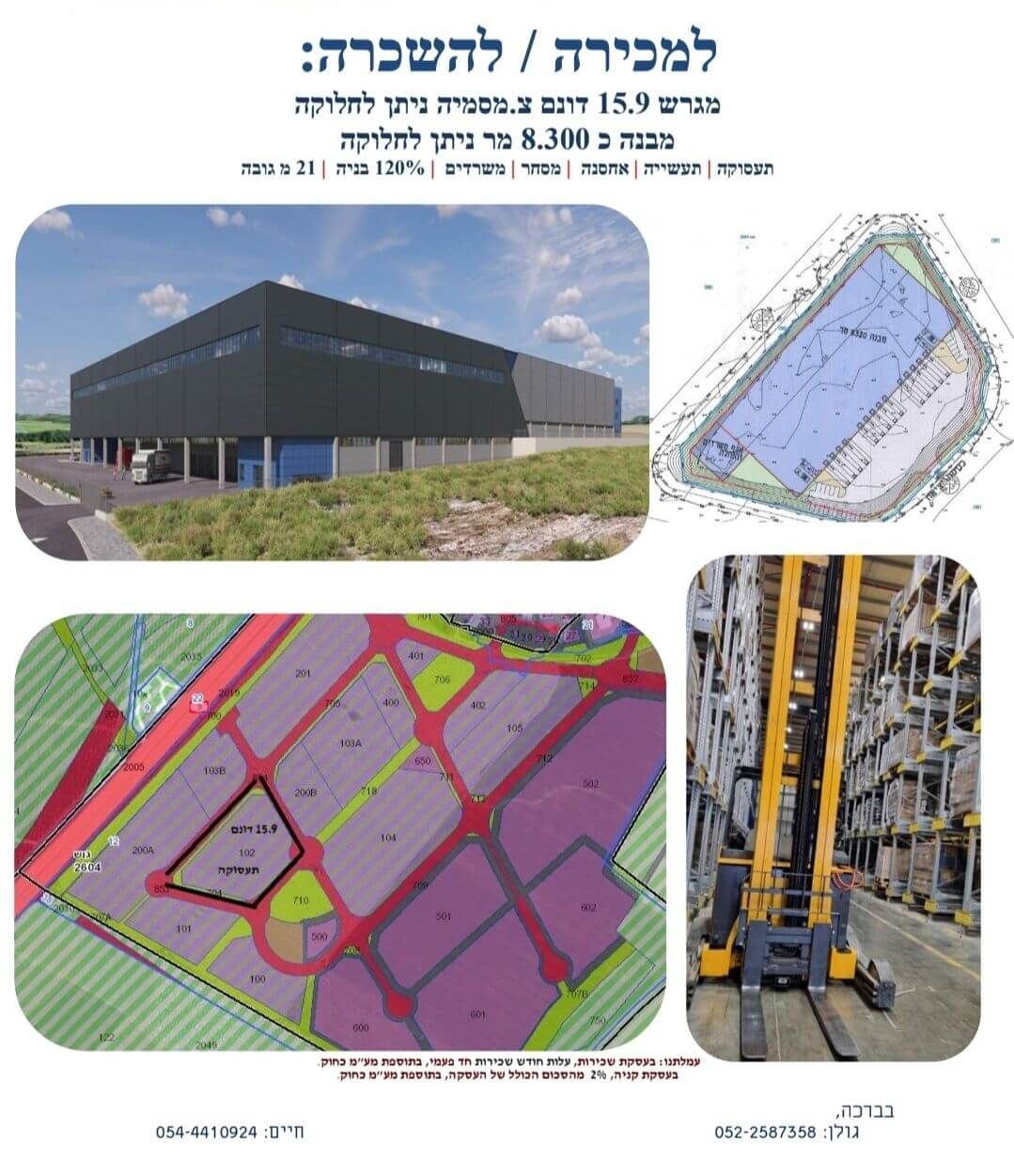למכירה מגרש באזור תעשיה יואב – Golan Adi